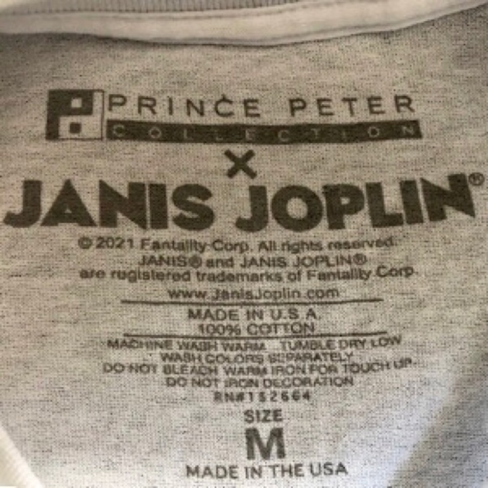 “New” Prince Peter Collection Janis Joplin T-Shirt - Gem